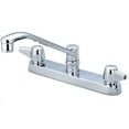 Central Brass Kitchen Faucet With 8 In. Centers And 8 In. D-Style Spout ...