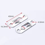 BCLONG Heavy Duty Keyhole Picture Frame Hangers Two Hole Hanging ...