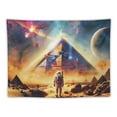 GOSMITH Astronaut Tapestry UV Reactive Galaxy Space Tapestry Trippy ...