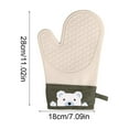 FHBVT 1Pc Food Grade Silicone Oven Gloves Heat-Resistant 300℃ Anti-Slip ...