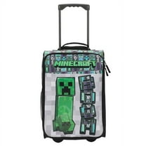 Minecraft Kids Luggage Suitcase with Rolling Wheels - Creeper Youth 18 ...