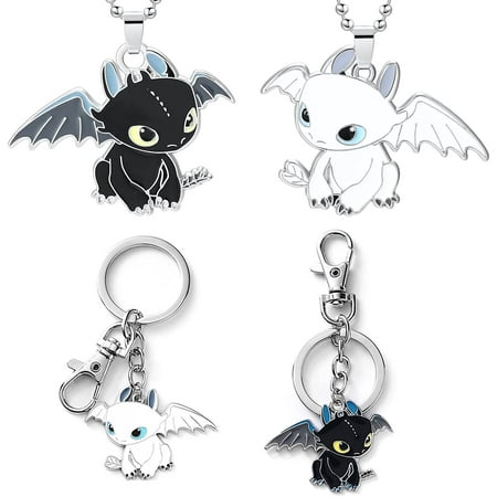 How to Train Your Dragon Light Fury Night Fury Toothless pendant ...