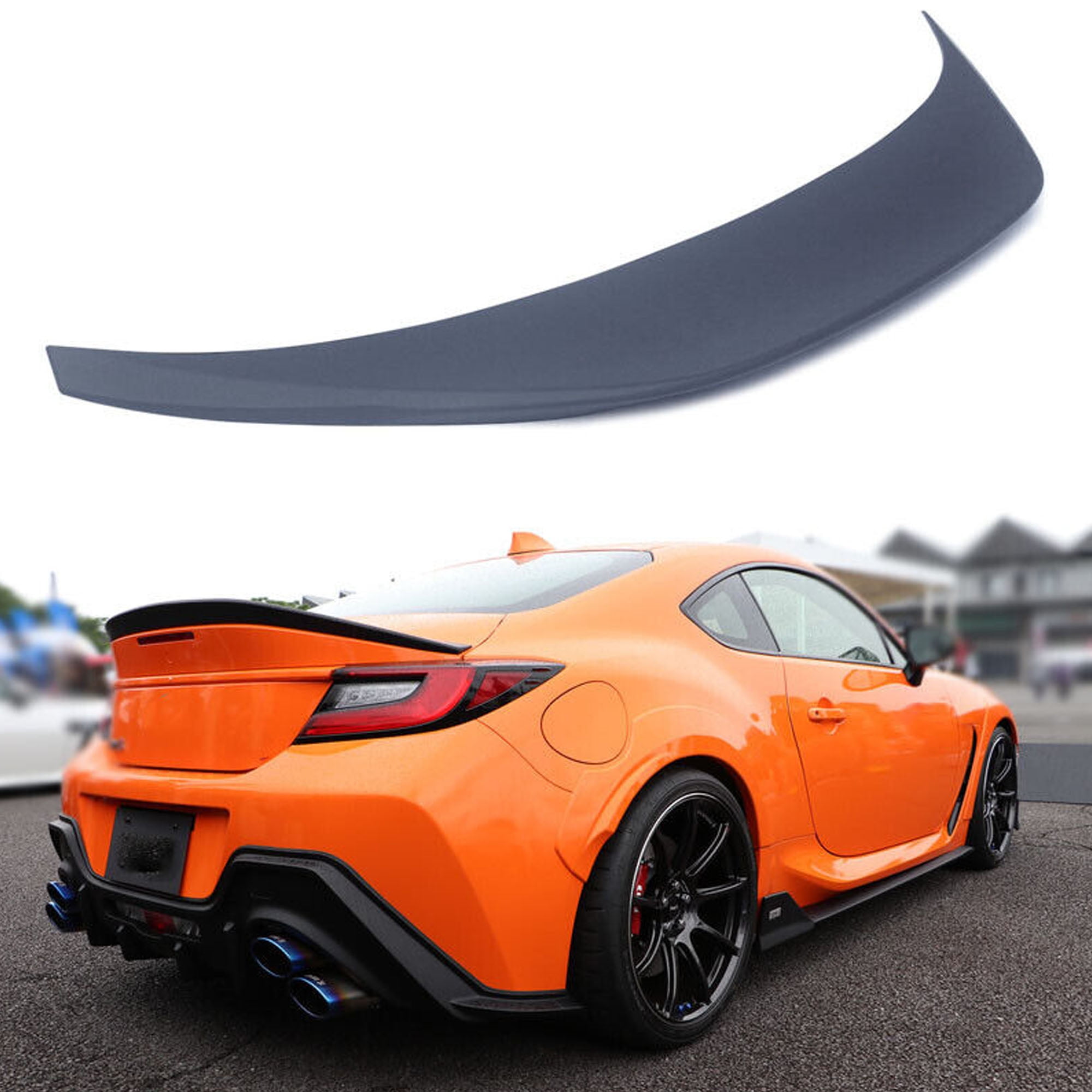 NINTE Rear Spoiler For 2022 2023 Toyota GR 86 Subaru BRZ ABS Factory Style Trunk Matte Black ...