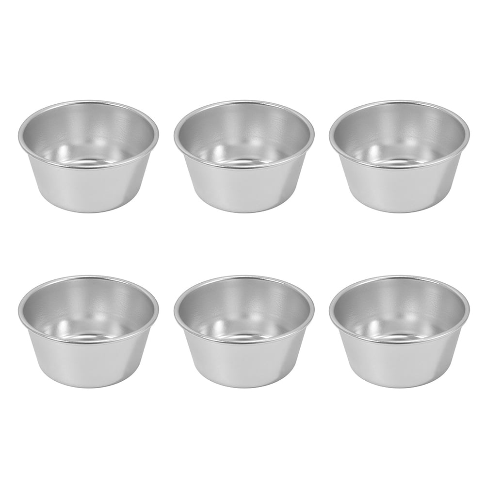 Zhiyie 6pcs Round Non-stick Pudding Cups Heat Resistant Zhiyie 6pcs Round Non-stick Pudding Cups Heat Resistant