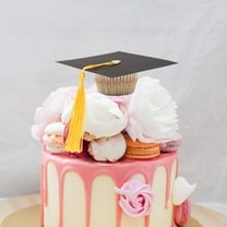 OUNONA 4 Pcs Graduation Hat Cake Toppers Doctor Decoration Child ...