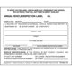 Annual Vehicle Inspection Label 50-pack - 2-Ply, Vinyl with Laminate ...