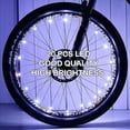 TEYJRY Bike Wheel Lights Waterproof LED 7 in 1 Colors for Wheels Safety ...