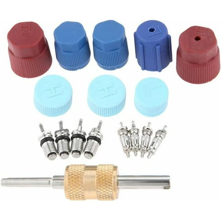 Air Conditioning Valve Core Kit, A/C System Cap & Valve Cores Santech ...