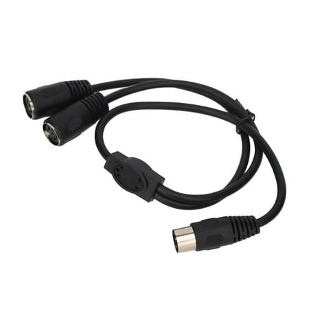 4 Pin Mini DIN Y Splitter Cable, PVC Sheath High Accuracy 1.6ft DIN ...