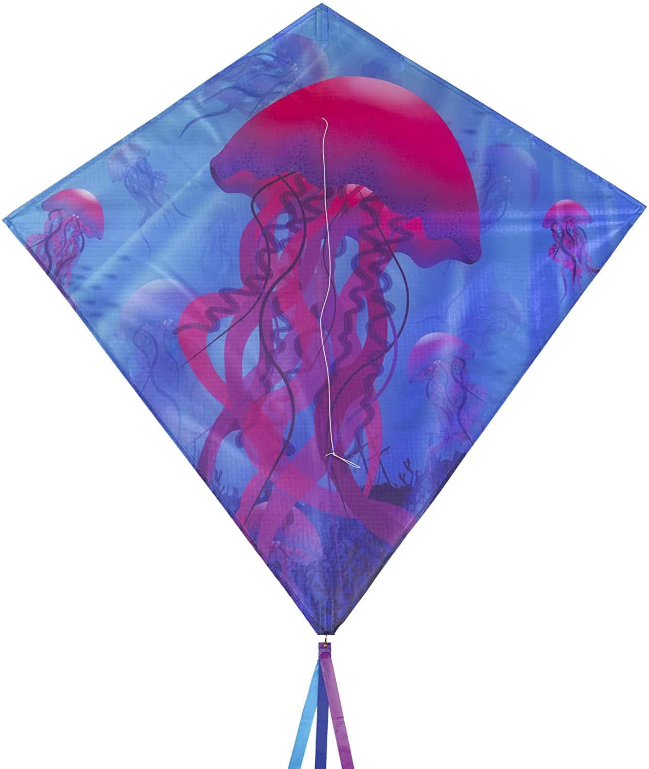 In the Breeze 3332 — Jellyfish 30" Diamond Kite, Single-line, Colorful ...