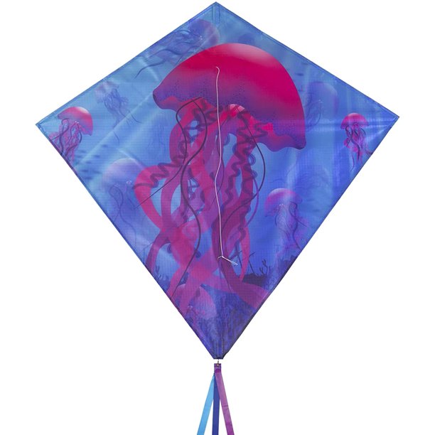 In the Breeze 3332 — Jellyfish 30" Diamond Kite, Single-line, Colorful ...