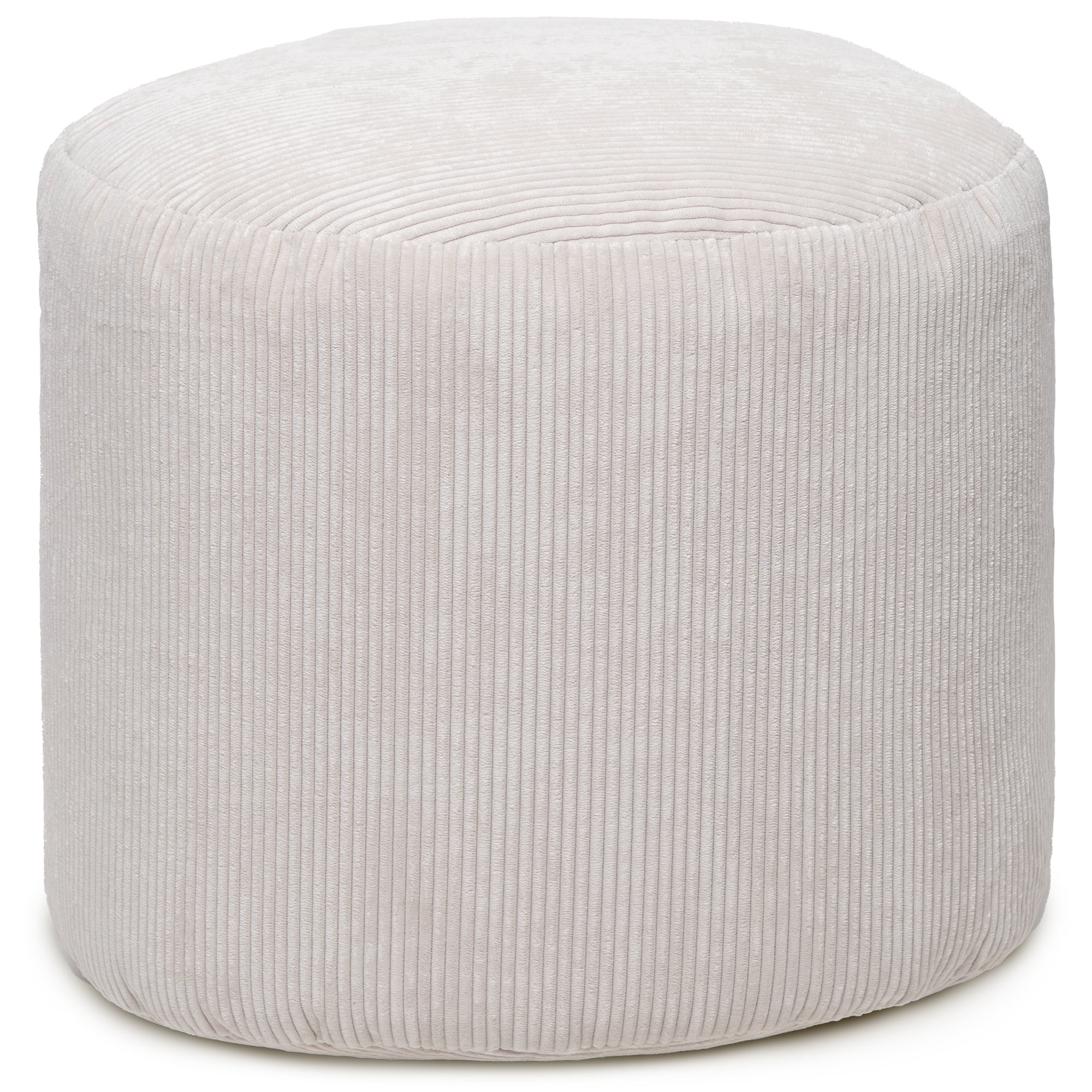 Click here for Gouchee Home Dotcom Inga Corduroy Natural Pouf - S... prices
