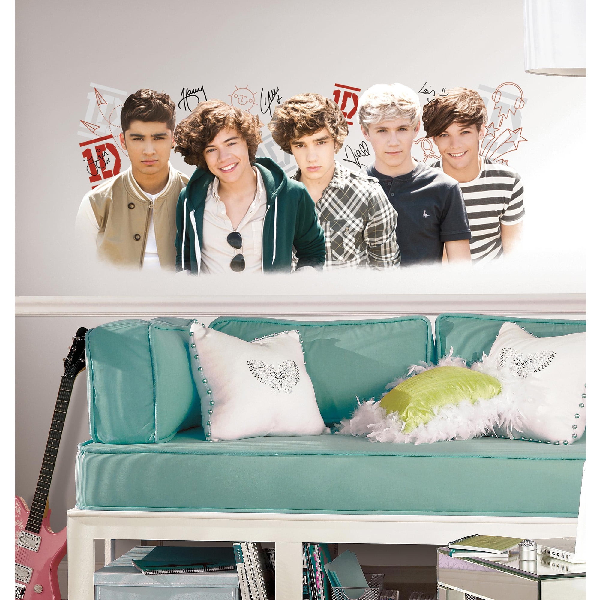 One Direction Peel-and-Stick Wall Graphix - Walmart.com