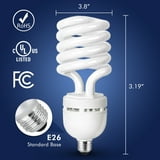 Xtricity CFL T5 Spiral Light Bulbs, 4100K Cool White, 65W (300W Eqv ...