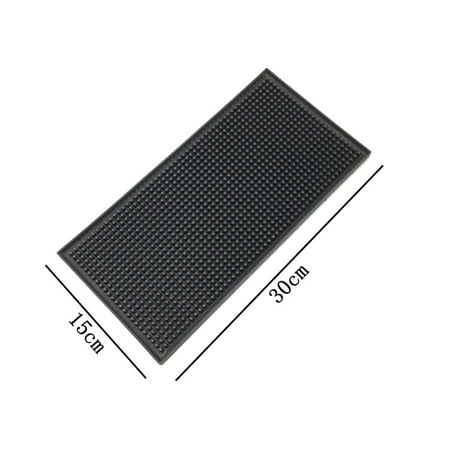 Livesture Rectangular rubber bar mat Black45x30 | Walmart Canada