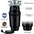 Waste Maid 10-US-WM-058-3B Garbage Disposal Anti-Jam Stainless Steel ...