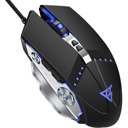 Gaming Mouse Wired, Ergonomic Computer Mice with 7 Programmable Buttons ...