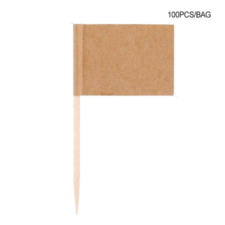 100 Pieces Charcuterie Accessories Toothpicks Kraft Paper Cocktail ...