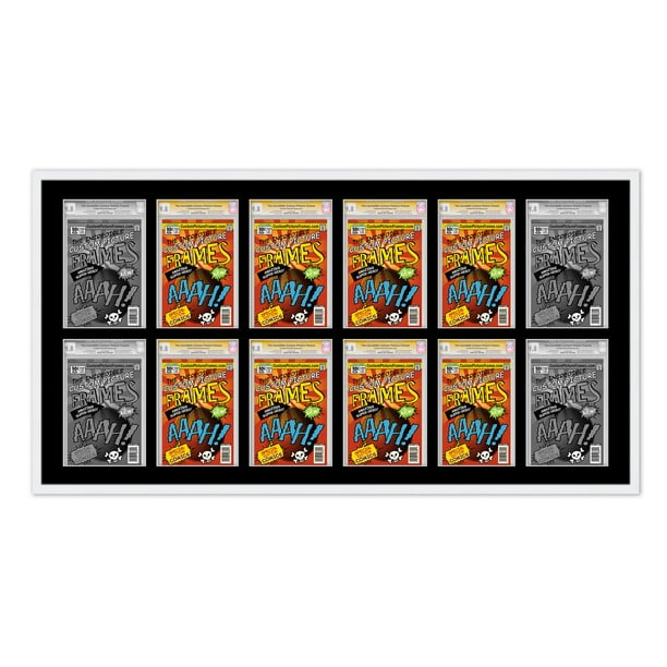12 Comic Book Frame White Collage Comic Book Frame with Black Mat to ...
