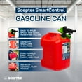 Scepter SmartControl Dual Handle Gasoline Can Jug w/ Funnel, 5 Gallon, Red - Walmart.com