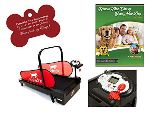 dogPACER Treadmill Designed for Dogs up to 180 Pounds with FREE Custom ...