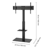 SKYSHALO Modern Universal Floor TV Stand Mount Swivel Universal TV ...