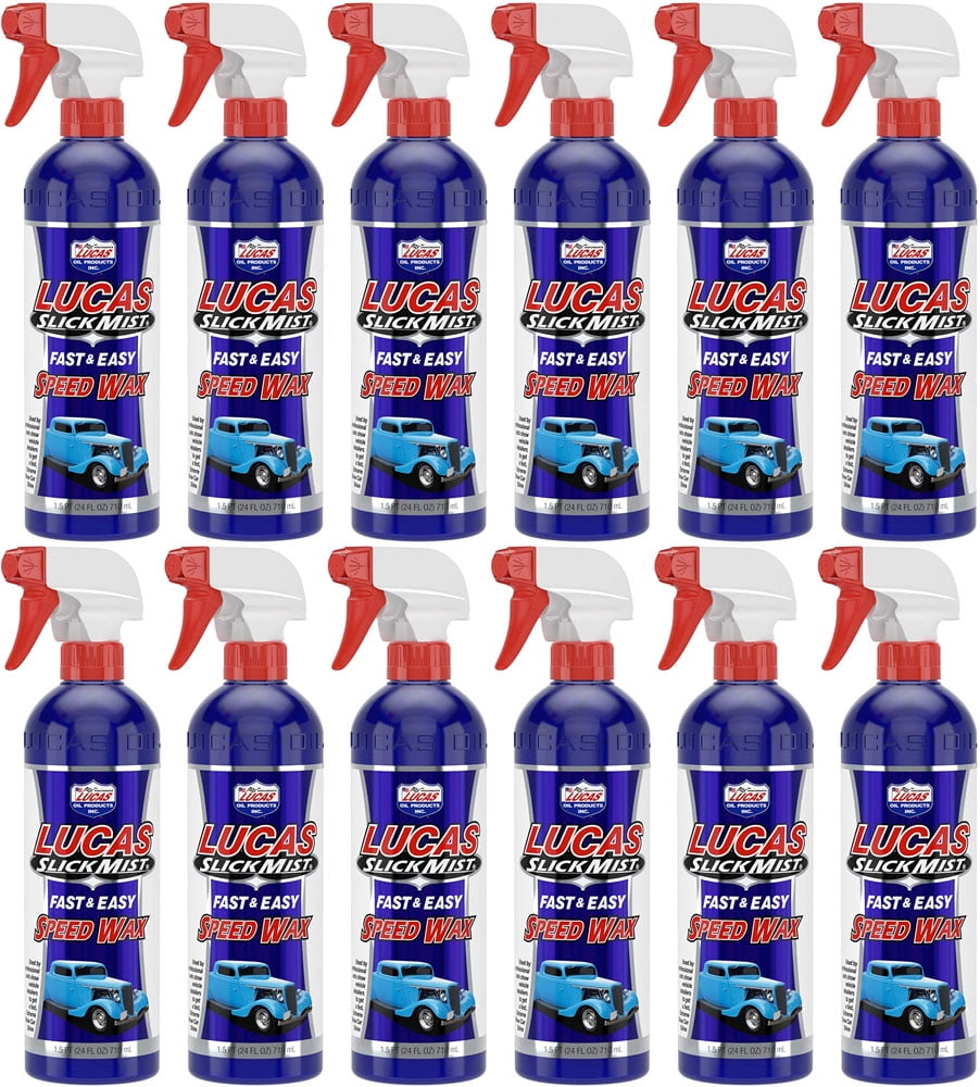 Lucas Oil Slick Mist Speed Wax (24 oz.) - 12 Pack - Walmart.com