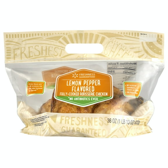 (Chilled) Freshness Guaranteed Rotisserie Chicken, Lemon Pepper, Cooked ...