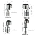 360 Rotating Shower Faucet Adapters Stainless Steels Angled Curved Foot ...