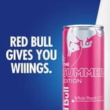 Red Bull Summer Edition Energy Drink, White Peach, 12 fl. oz., Pack of ...