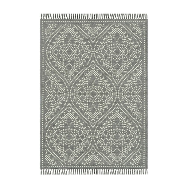Better Homes & Gardens 5' X 7' Gray Medallion Outdoor Rug - Walmart.com