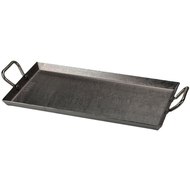 Lodge Cast Iron Seasoned Steel Outdoor Nonstick Cooking Griddle for ...