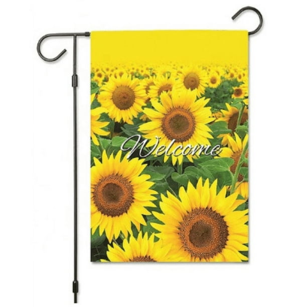 Spring Summer Garden Flag Double Sided Watercolor Flowers Bird ...