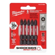 Milwaukee-48-32-5003 SHOCKWAVE Phillips #2 Insert Bit (15-Piece ...