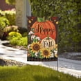 Aaekzj Thanksgiving Turkey House Flag with Fall Double Sided Decorative ...