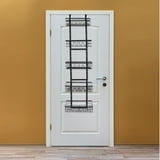 Worgeous Black Metal Over Door Hanging Storage Rack With 5 Baskets ...
