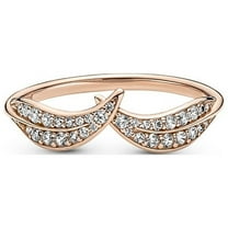 PANDORA Knotted Hearts 925 Sterling Silver Ring - Size 6 198018-52 ...