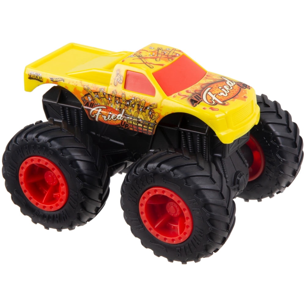 Hot Wheels Monster Trucks 1:43 Scale All Fired Up - Walmart.com ...