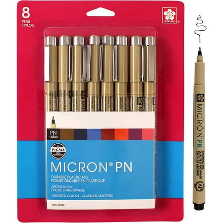 Pigma Micron PN, orted Colors, 8PC Set (50220) | Walmart Canada