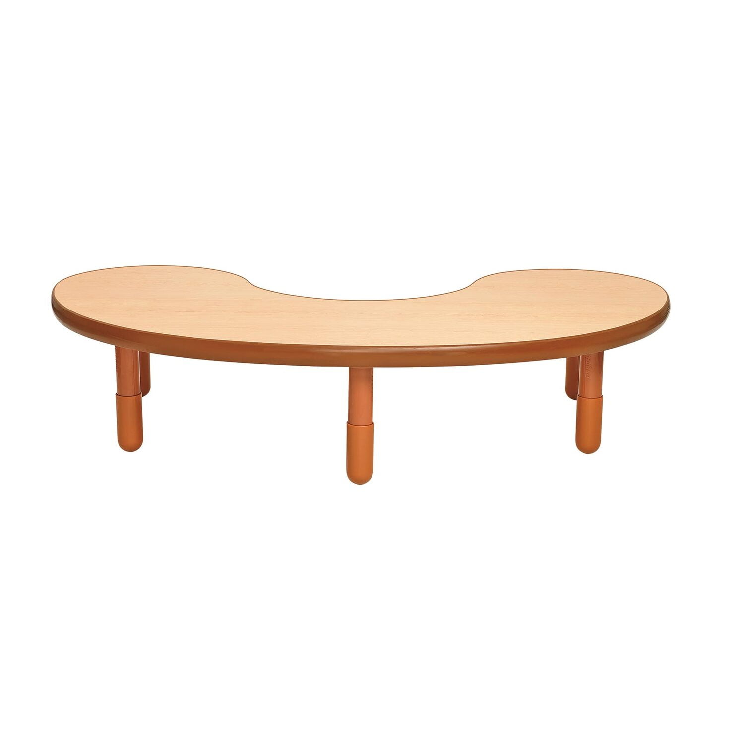 BaseLine Teacher/Kidney Table - Natural Wood with 14" Legs - Walmart.com