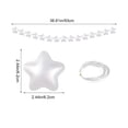 AuroraX Plastic Heart Star Ornaments Wedding Birthday Decor Assorted ...