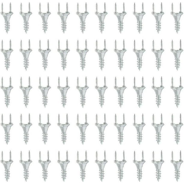 SHSLING 50pcs Seamless Nails Double-headed Screw Solid Wood Baseboard ...