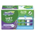 Swiffer Wet Mopping Cloths, Lavender, 38 Count, 2 Packs, 19 Pads Each - Walmart.com