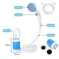 Shower Head, Portable Pump Battery Powered Portable Pump Ipx7 5000mah ...