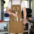 Brown 1 Pack Canvas Cooking Apron, Heavy Duty Work & BBQ Use - Walmart.com