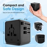 PortableOut Universal Travel Adapter Converter, 5-in-1 Plug Adapter ...