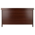 Adriana 4-Pc Storage Bench with 3 Foldable Woven Baskets, Walnut ...