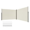Veradek Outdoor Privacy Screen 3-Panel Set w/ Stand - (Web) - Walmart.com