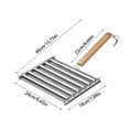 Hot Dog Griller Rack Stainless Steel Sausage Roaster Stand Barbecue ...