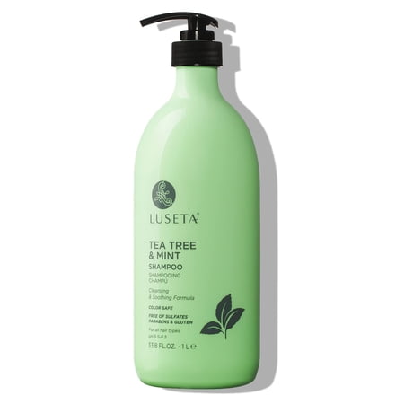 Luseta Tea Tree And Mint Shampoo Cleansing For All Hair Types Nourish ...